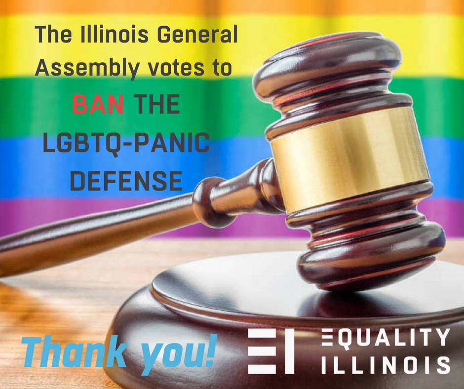 Legislature Bans Lgbtq Panic Defense Equality Illinois
